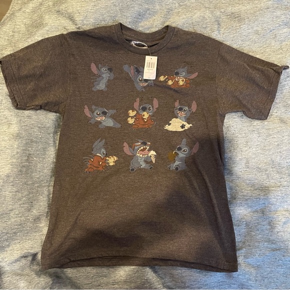 Disney | Shirts | Disney Lilo And Stitch Poses Tshirt Gray Hot Topic ...